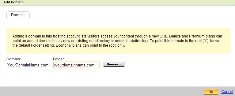 Hosting Multiple Domains with one single hosting account