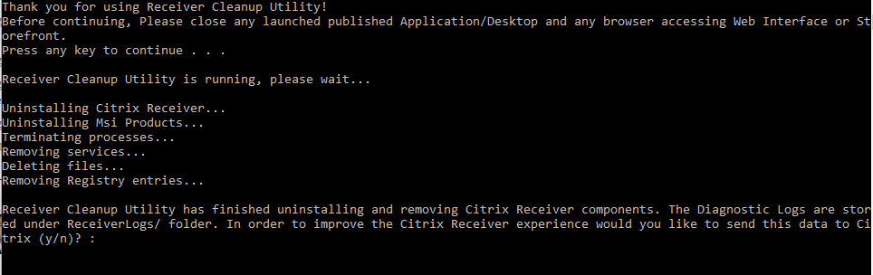 Error Code 1681 and 1602 with installing Citrix Receiver