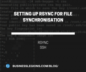 SETTING UP RSYNC FOR FILE SYNCHRONISATION