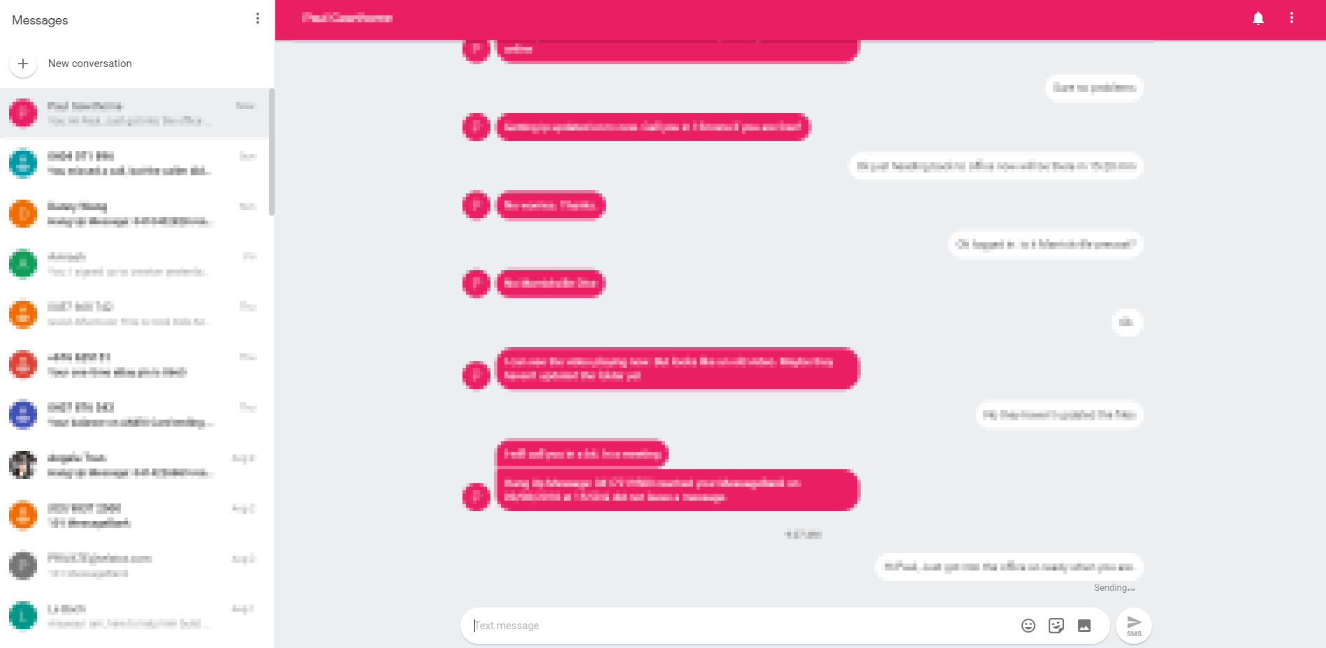 Android Messages for Web