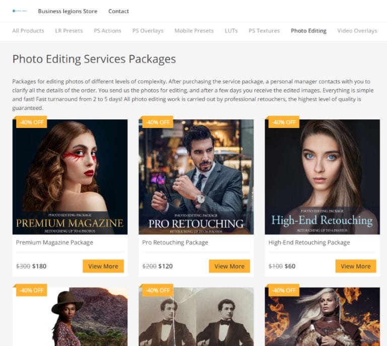 FIX THE PHOTO STORE - PROFESSIONAL PHOTO EDITING TOOLS