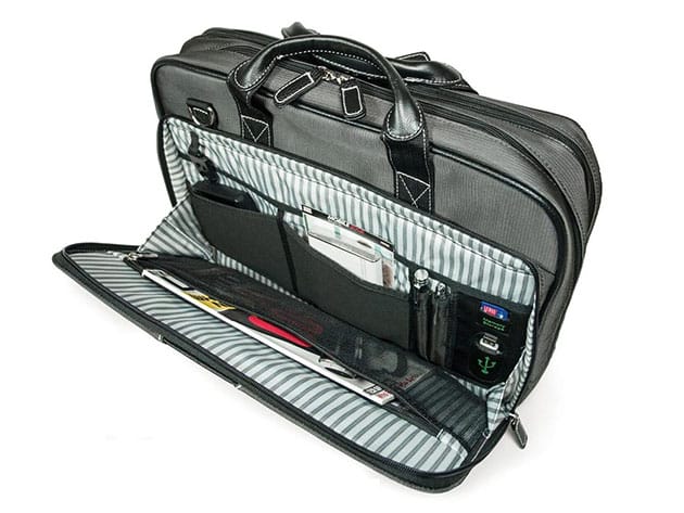 The Graphite Nylon Briefcase for $79