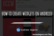 HOW TO CREATE WIDGETS ON ANDROID