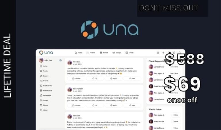 UNA CMS Lifetime Deal for $69